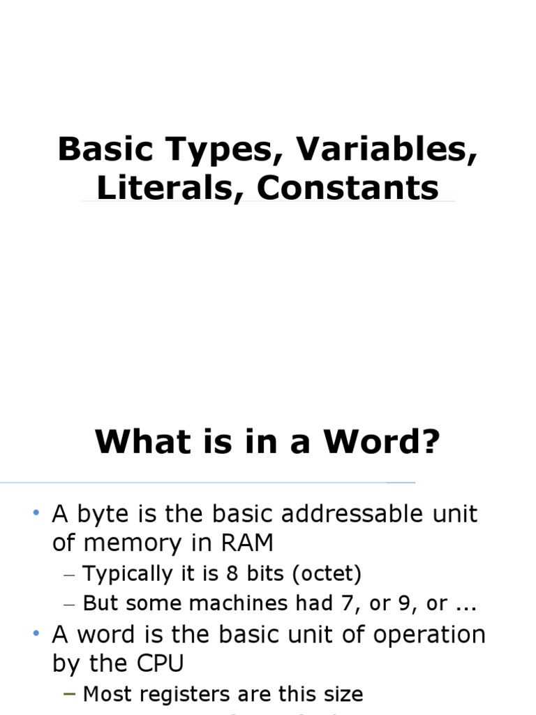 Lecture06 Typesvarsconsts Pdf Integer Computer Science Data Type 5361