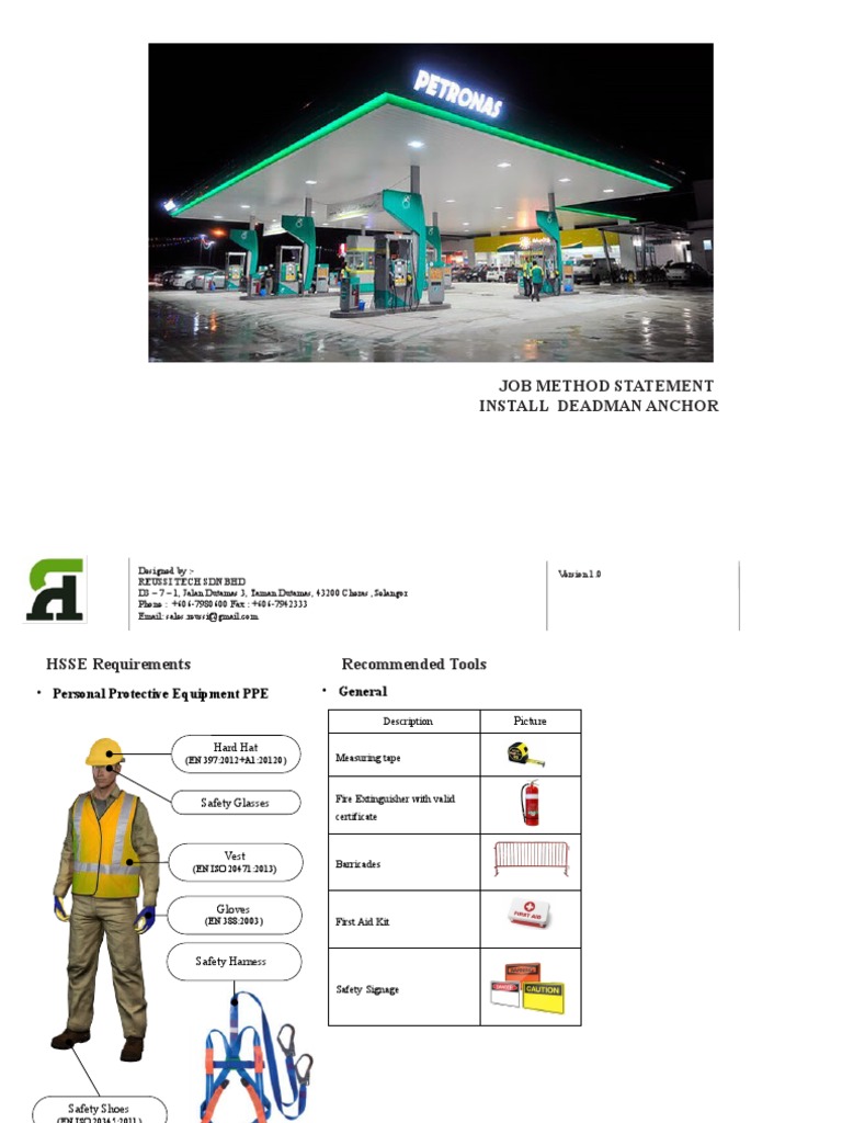 JMS 38 - Install Deadman Anchor | PDF
