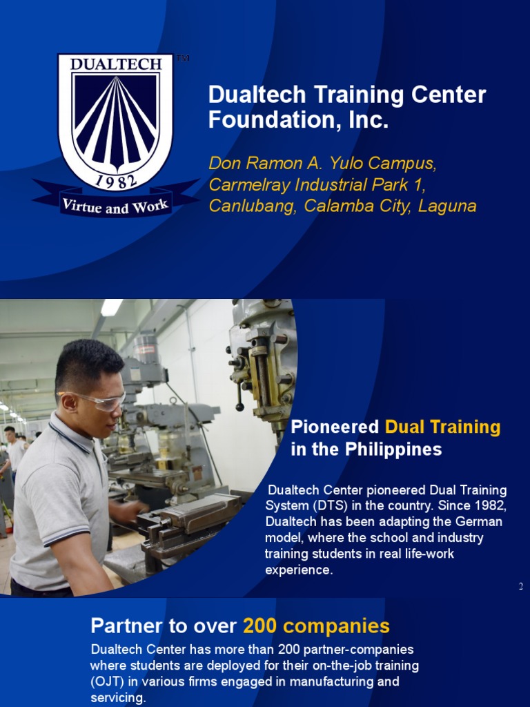 Dualtech Training Center Presentation RVSA | PDF