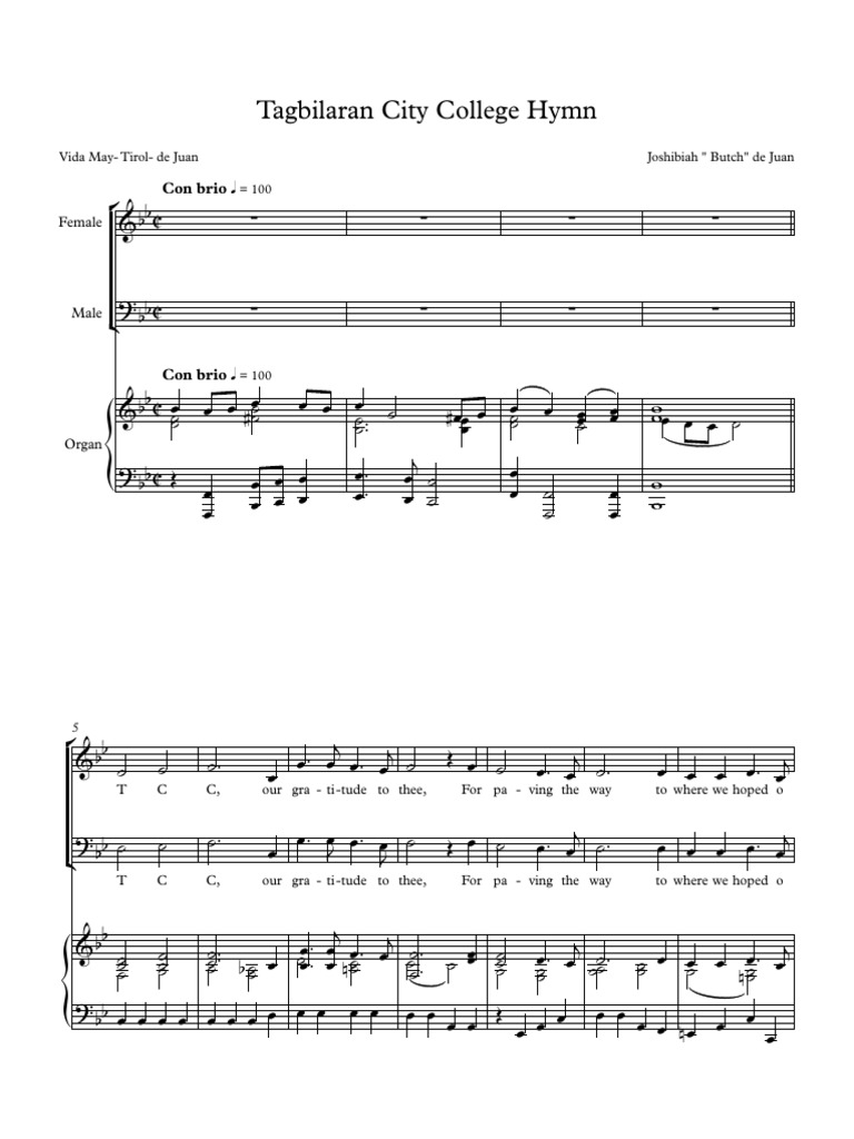 TCC Hymn | PDF