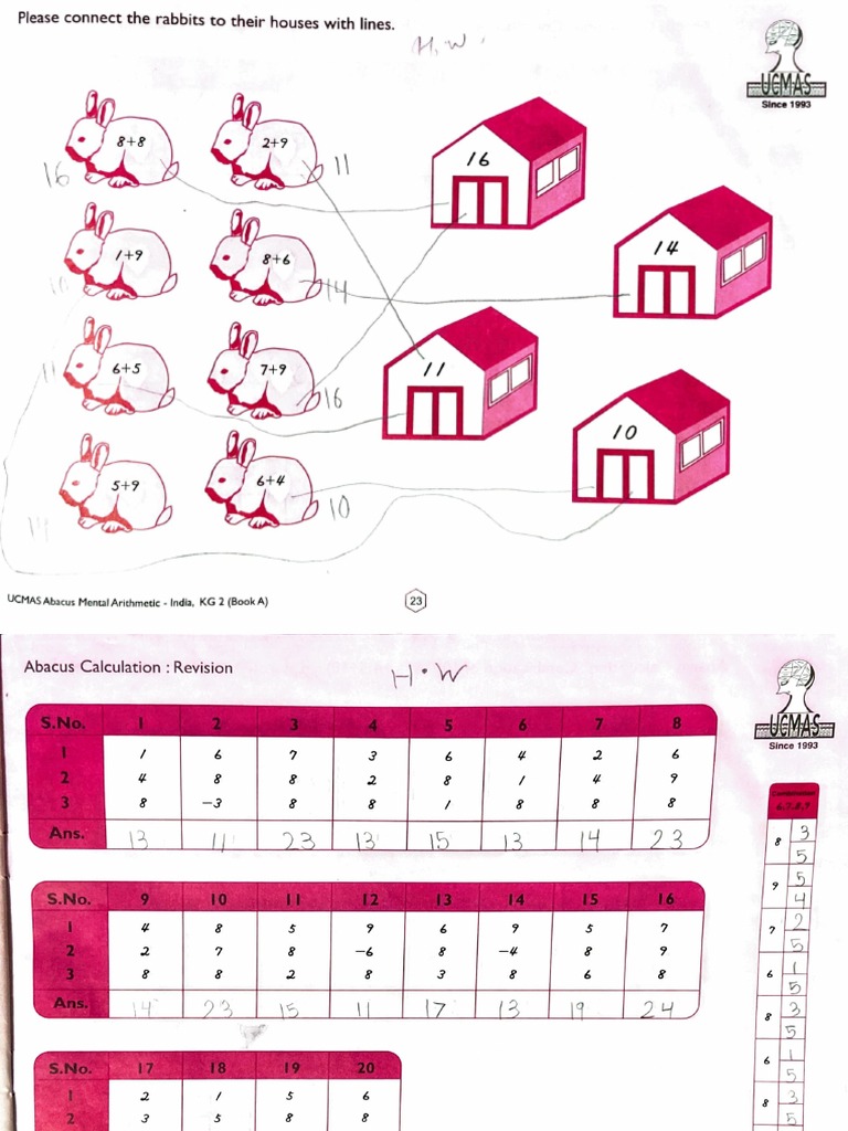 KG 2 - Book 1 - Balance Homework | PDF | Mathematics