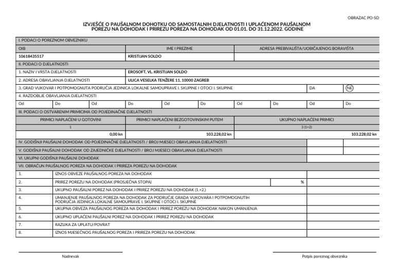 2022--obrazac-posd-160535 | PDF