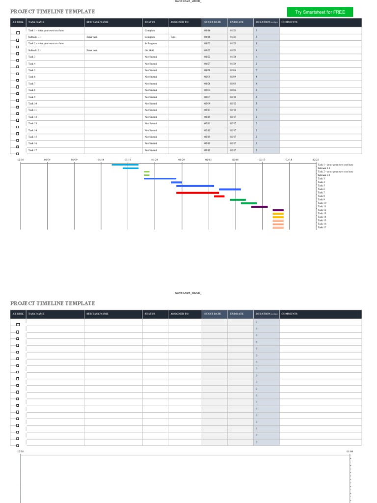Project Timeline Template | PDF