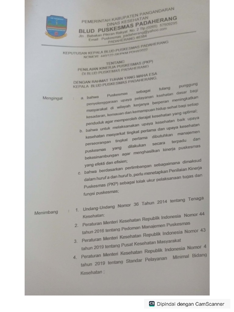 A. SK PKP Tahun 2022 | PDF