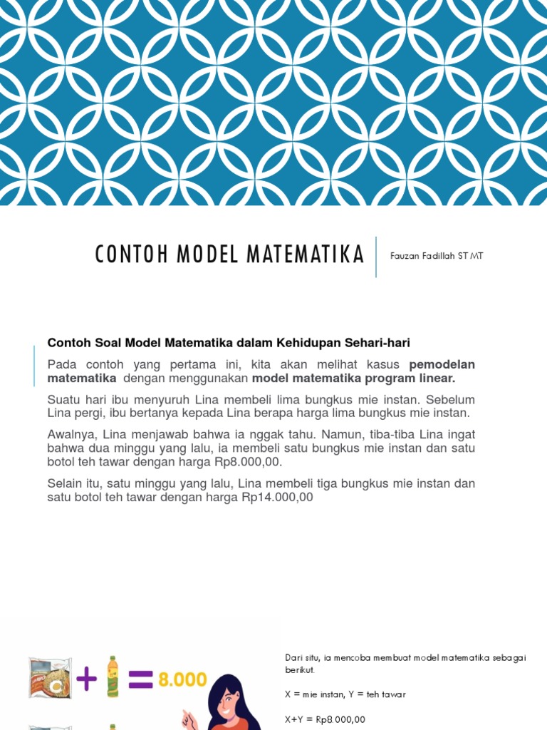 Contoh Model Matematika | PDF