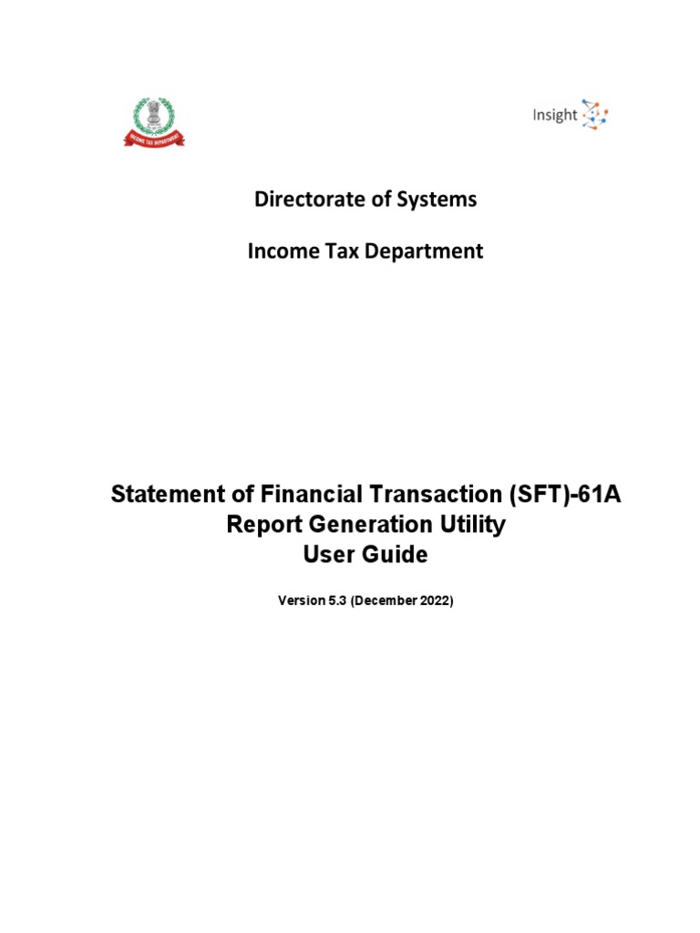 Report Generation and Validation Utility User Guide - Form 61A-V5.3 | PDF