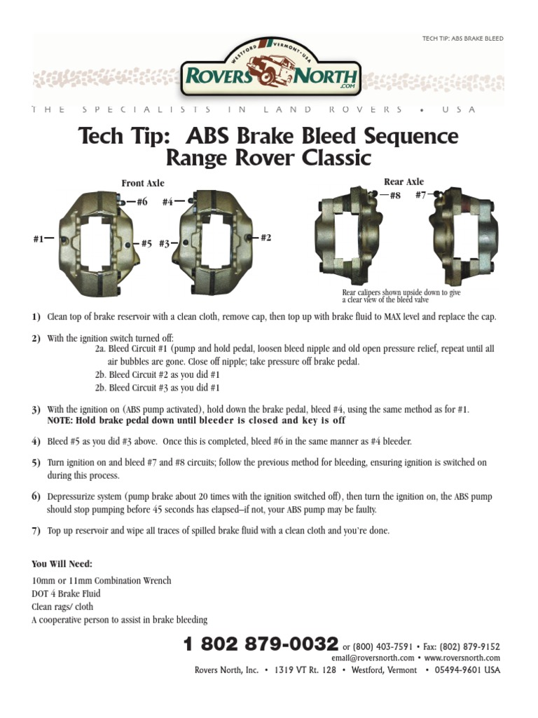 Abs Brake Bleed | PDF