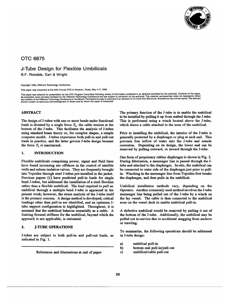 OTC 6875 - Jtube Design | PDF