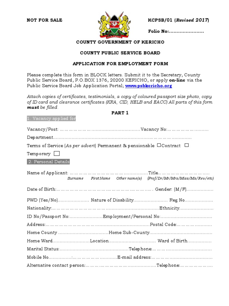 0000982-Employment Application Form - CPSB 2 | PDF