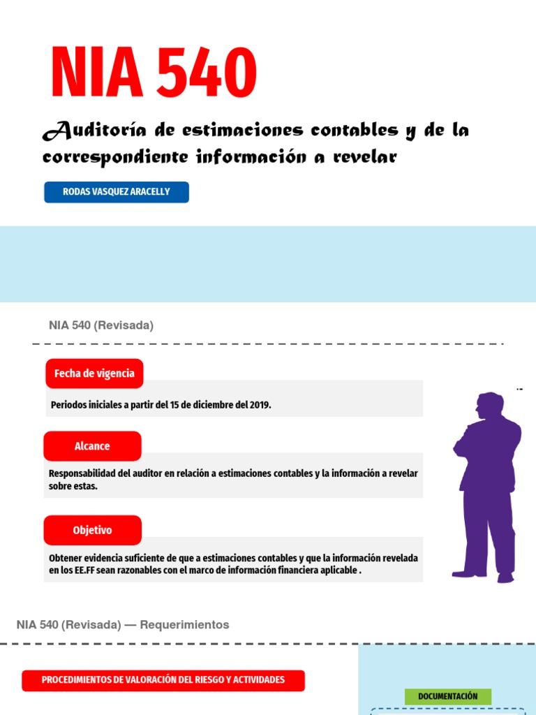 NIA 540 | PDF | Auditoría | Contralor
