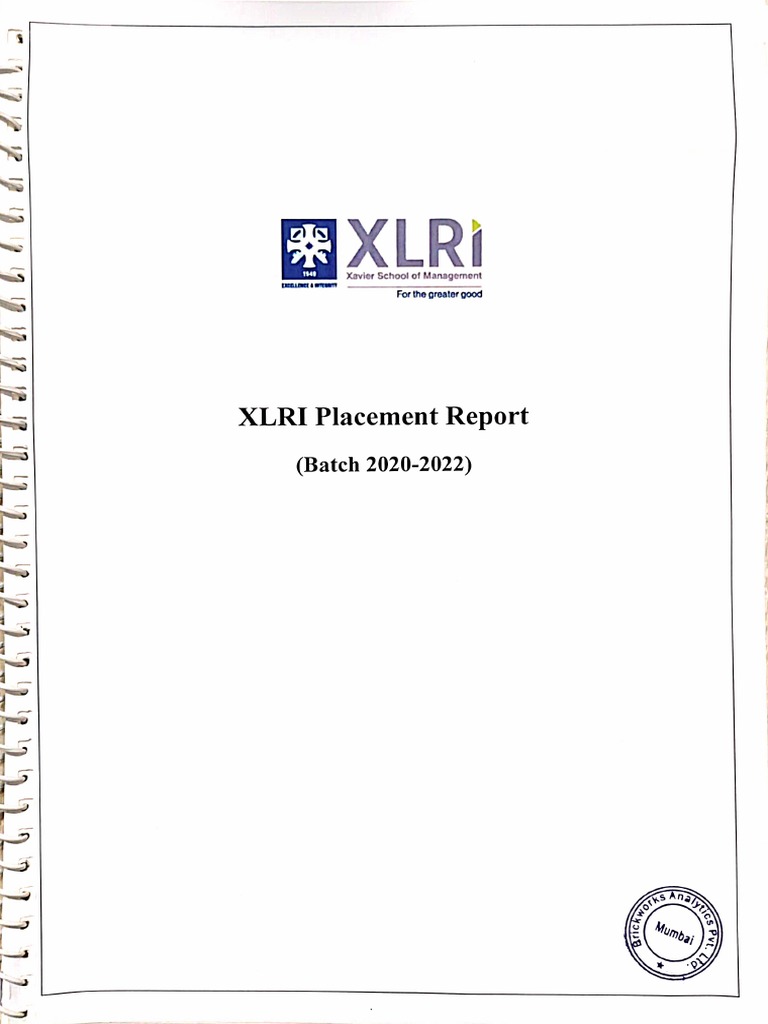 XLRI Placement-Audit-Report-2020-22 | PDF