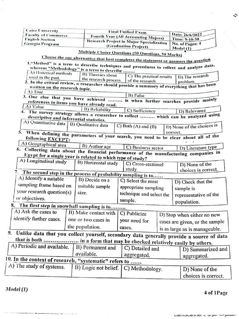 Research Project Final Revision Nour | PDF