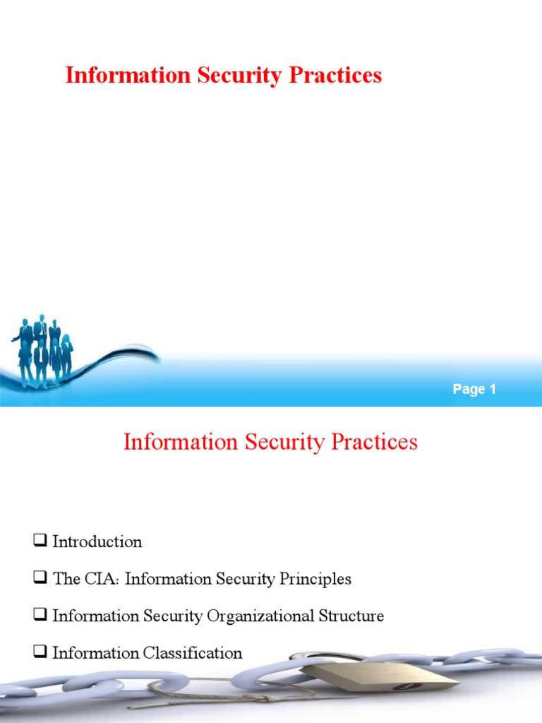 Information Security Practices | PDF | Computers
