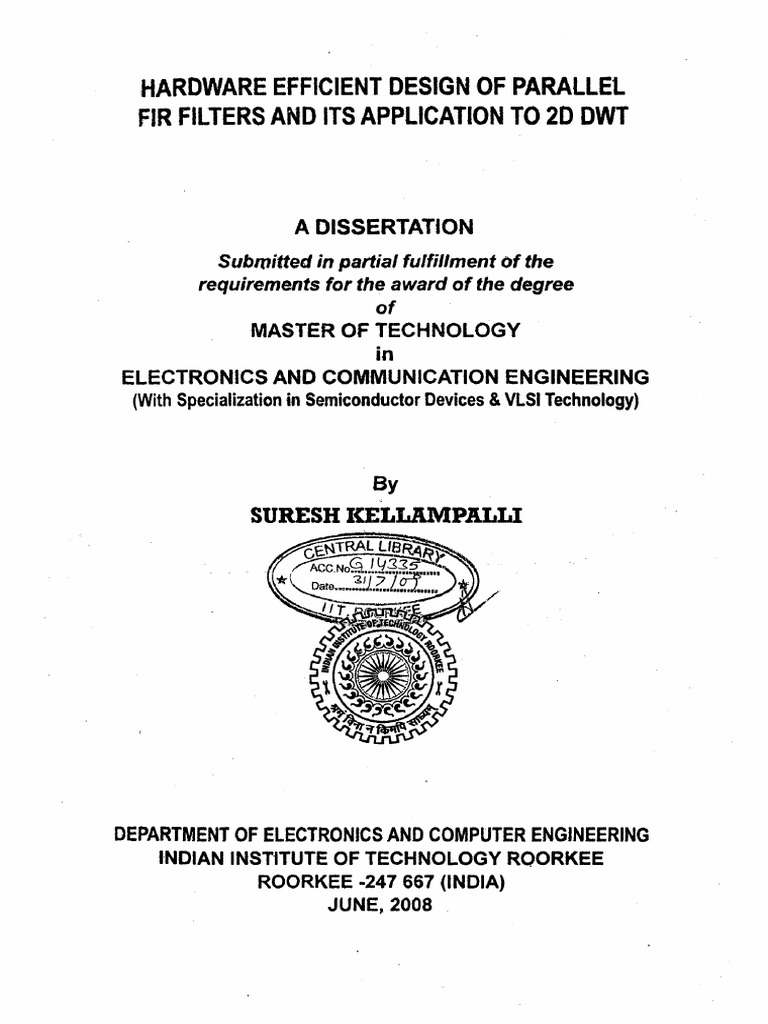 Parallel FIR FIlters | PDF