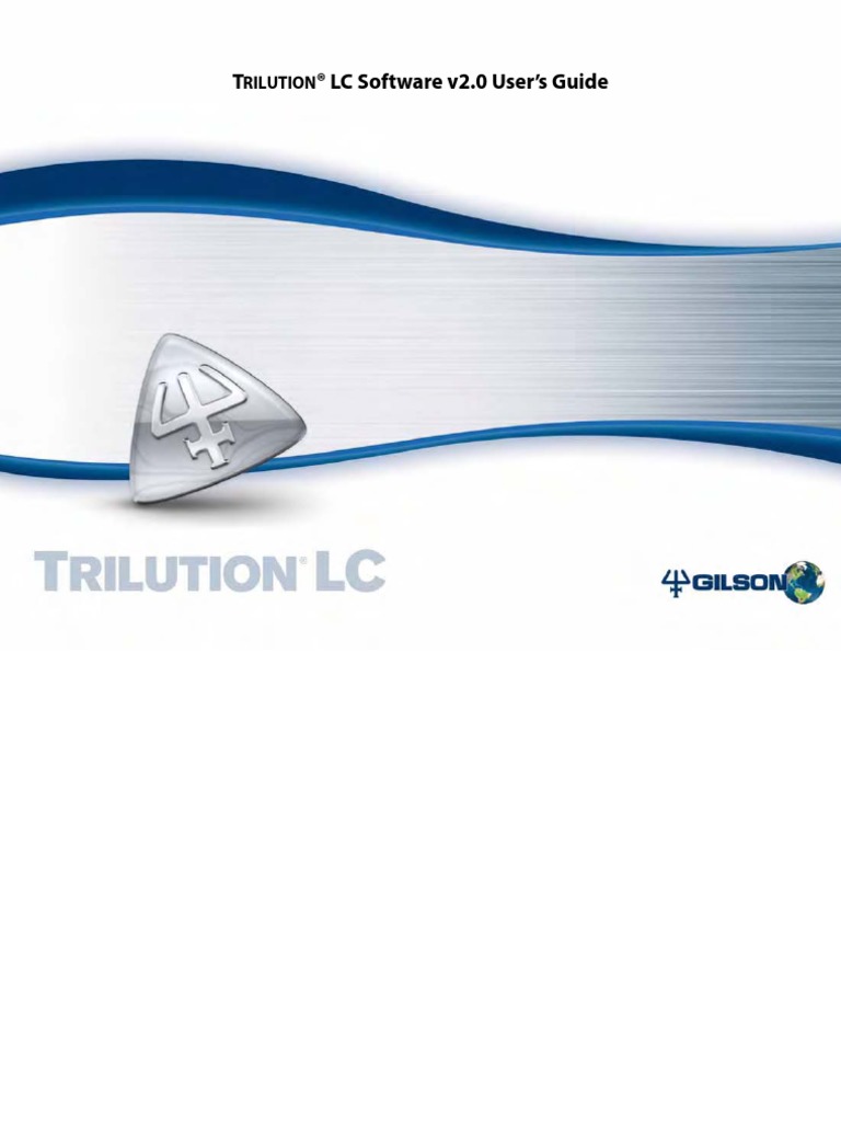 Gilson TRILUTION LC Software | PDF | Application Software | Chemistry
