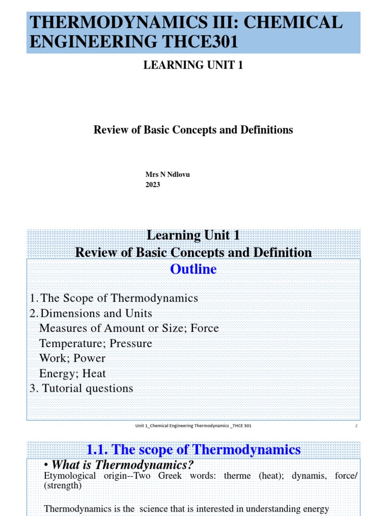 Thermodynamics Basics in Chemical Engineering | PDF | Thermodynamics | Heat
