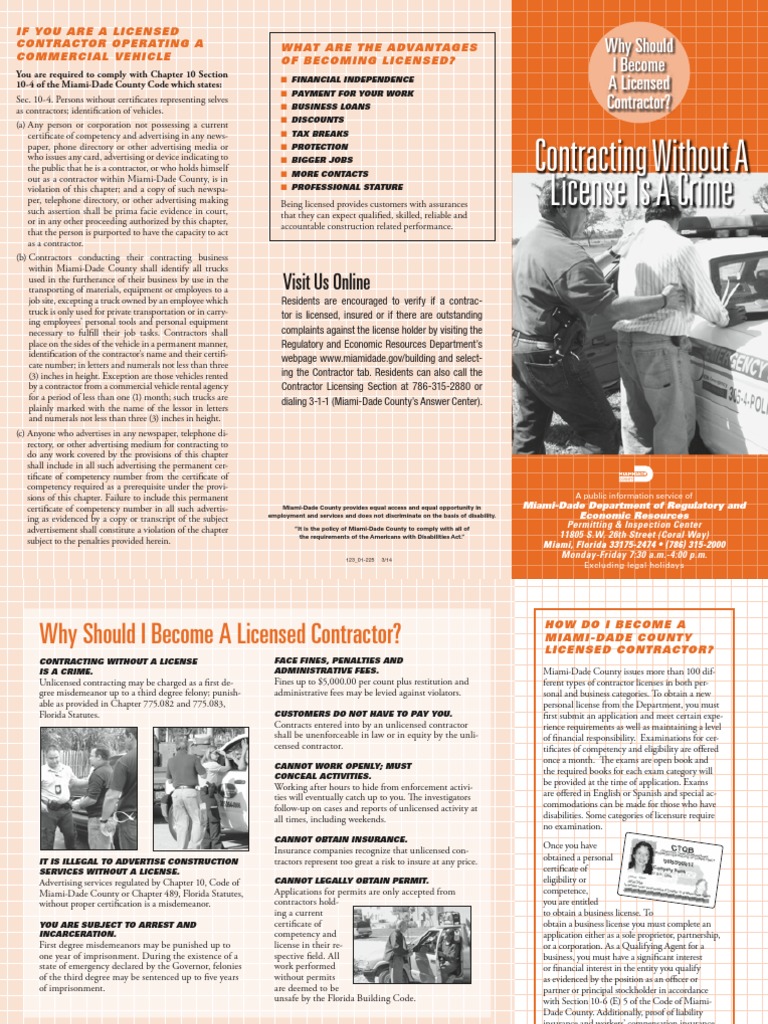 Contracting Without License. | PDF