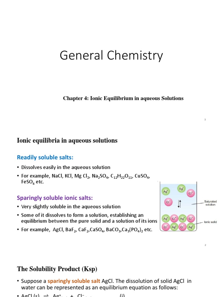 Chapter 4 Ionic Equilibrium | PDF | Acid | Buffer Solution