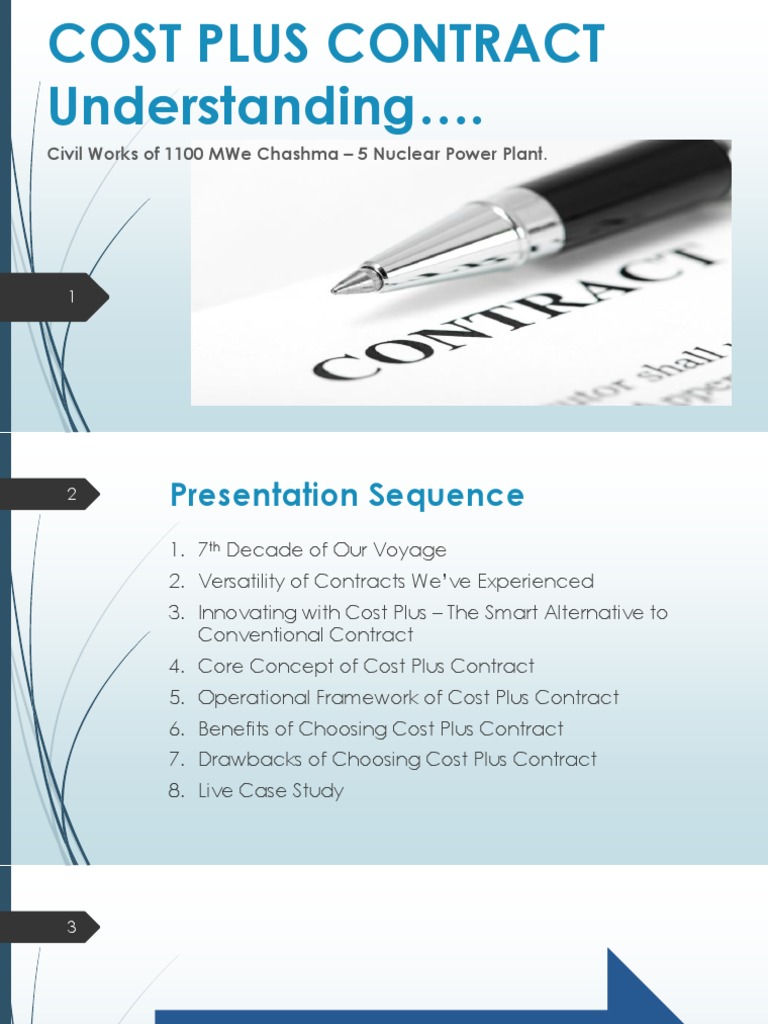 Presentation - Cost Plus Contract | PDF