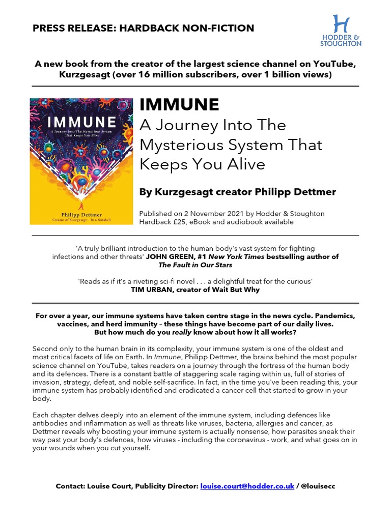IMMUNE by Philipp Dettmer PR | PDF