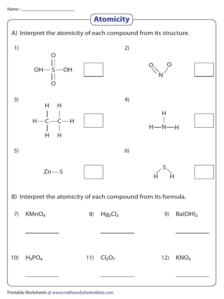 Calculating Atomicity | PDF | Chemical Compounds | Chemistry