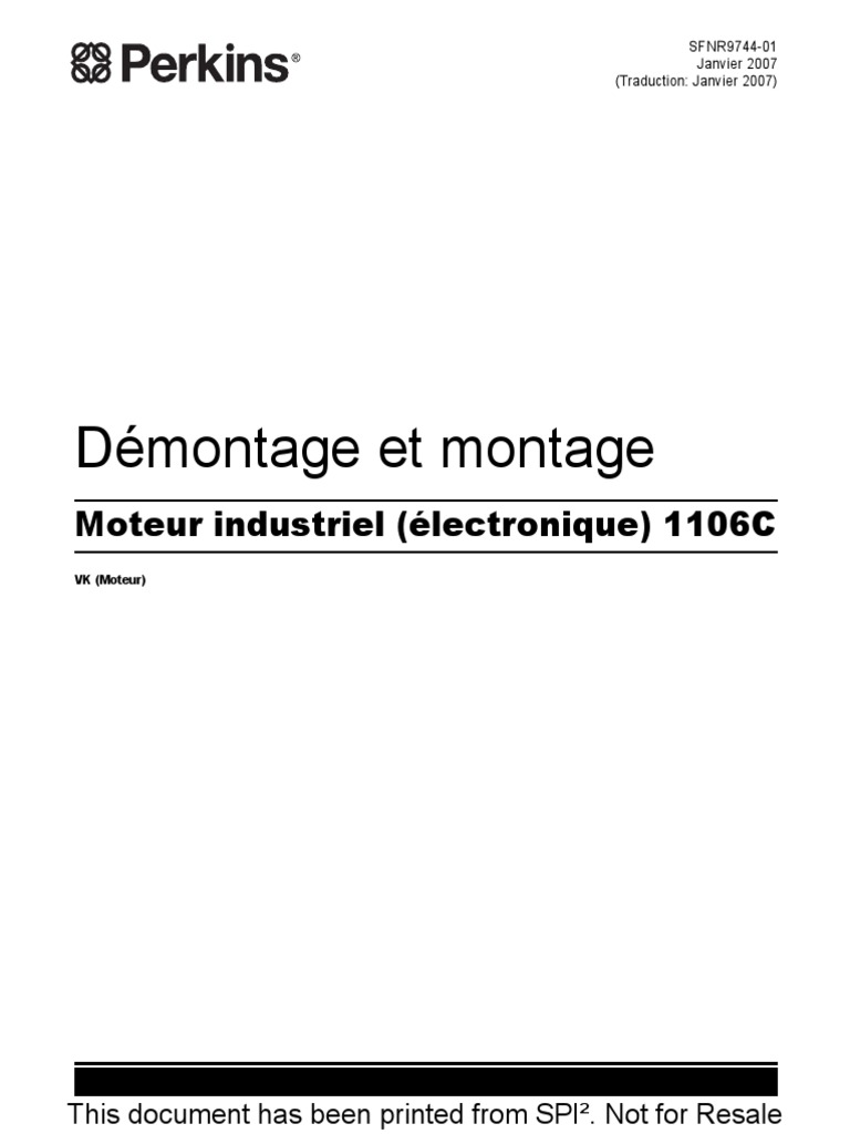 Demontage 1106 C | PDF