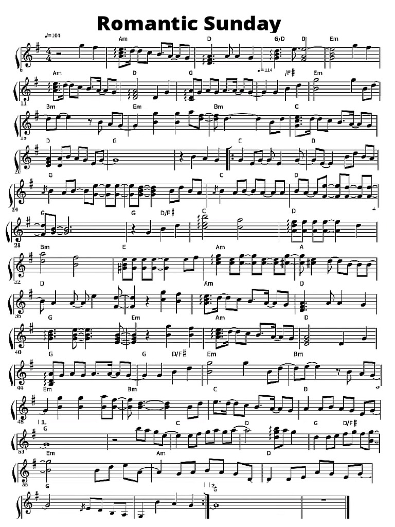 Romantic Sunday | PDF