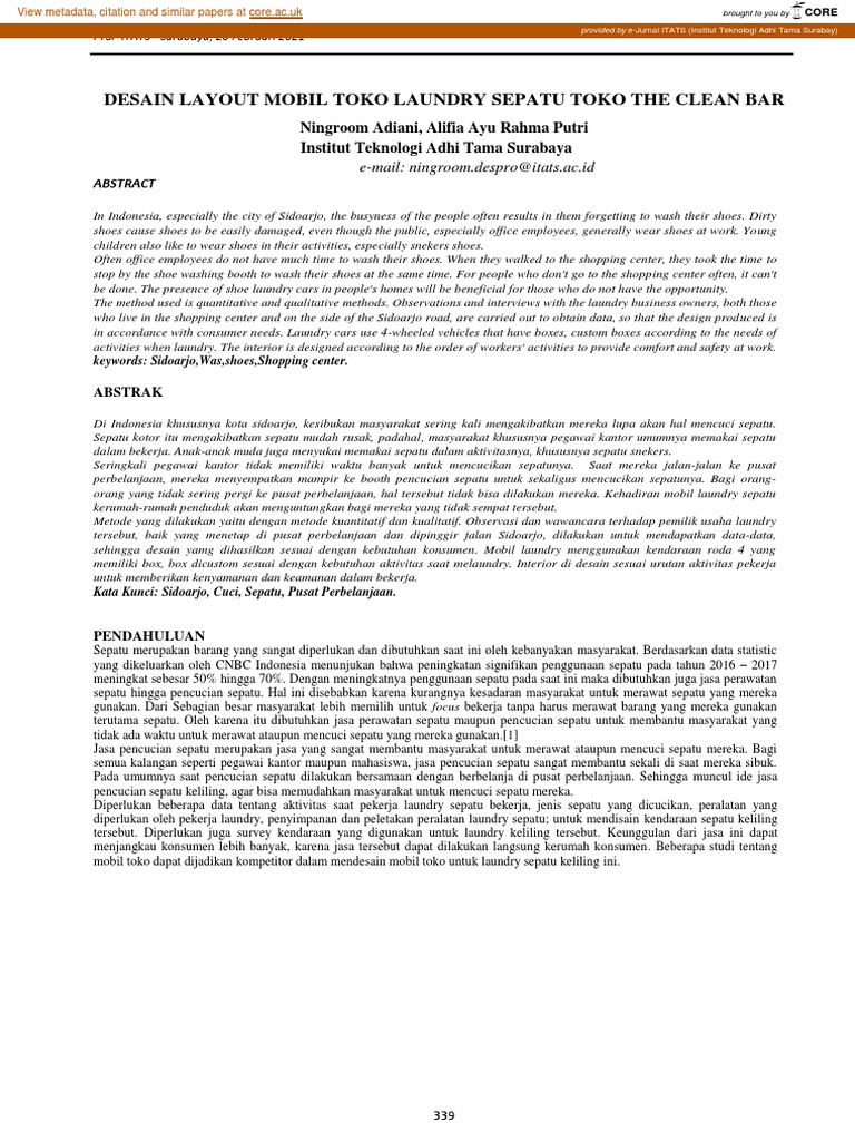 Desain Layout Mobil Toko Laundry Sepatu | PDF | Clothing | Consumer Goods