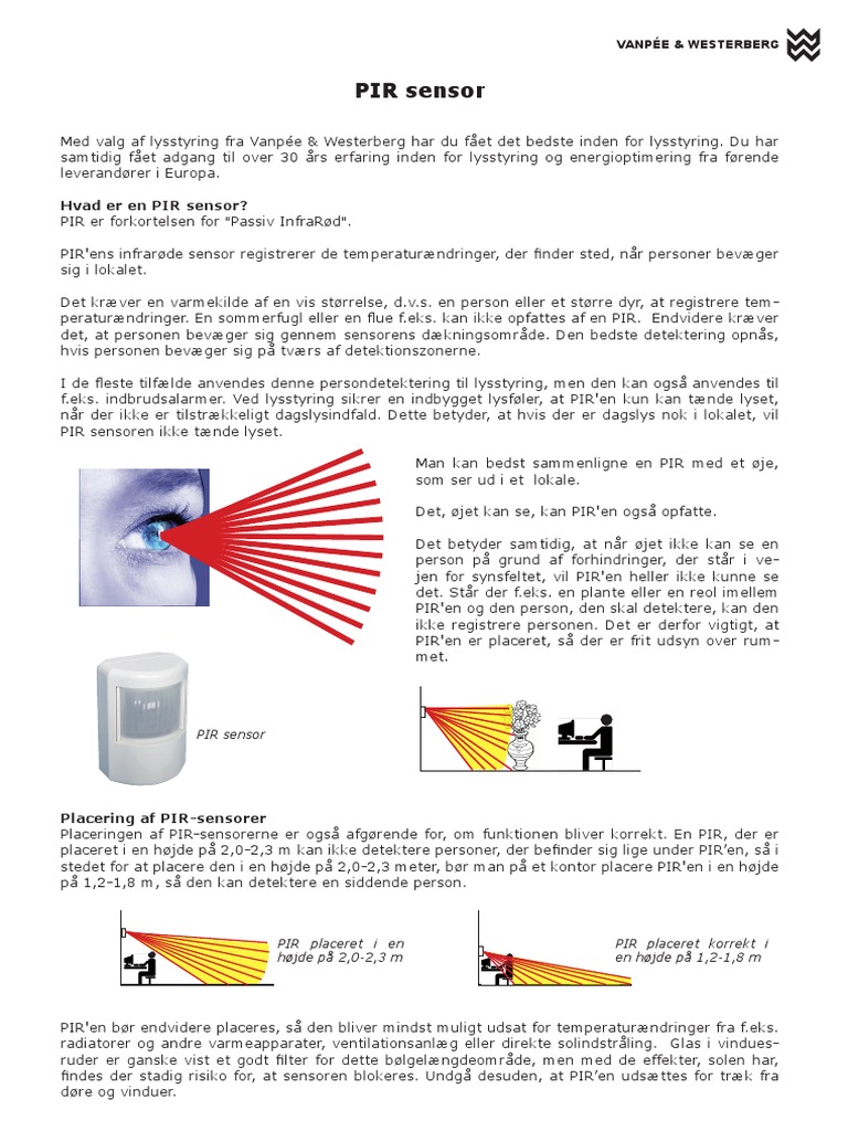 Vanpee Pir - Sensor | PDF