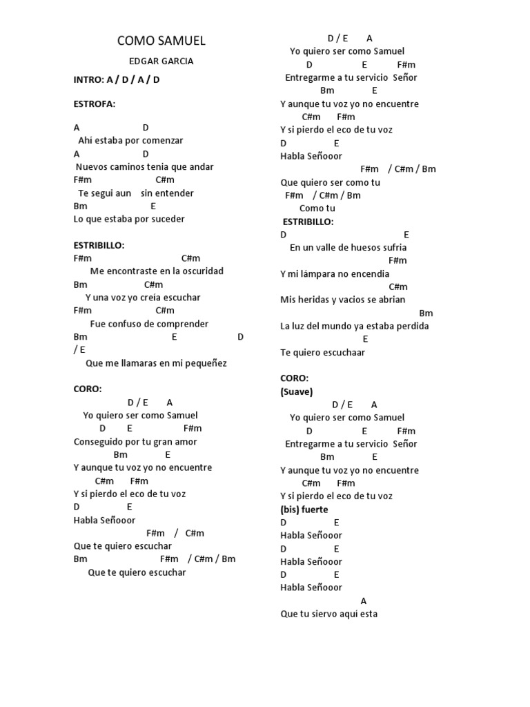 Como Samuel | PDF