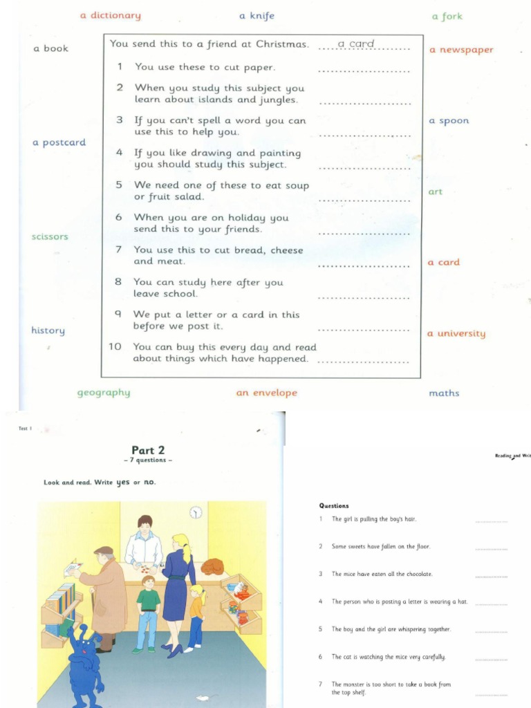 Test1 - Reading Writting | PDF