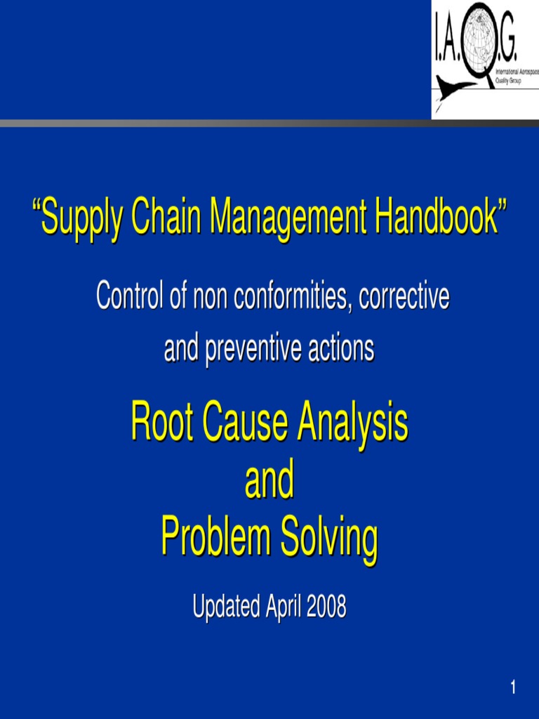 SCMH Root Cause | PDF | Supply Chain | Risk