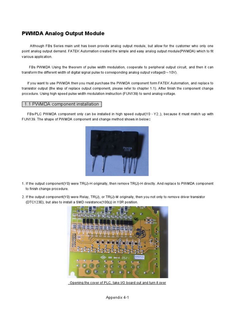 PWMDA Analog Output Module Guide | PDF