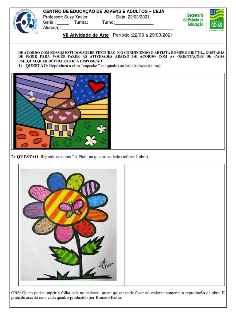 Atividade 5 - Pratica - Romero Britto | PDF
