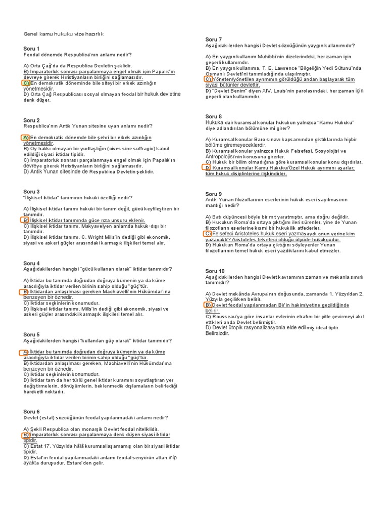 Genel Kamu Hukuk | PDF