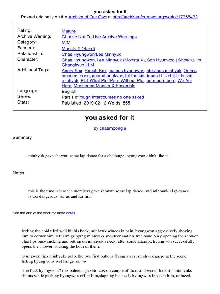 You Asked For It | PDF