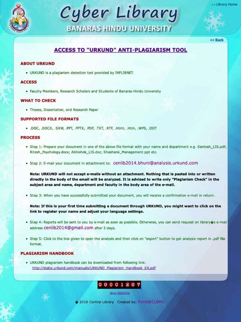 Access To URKUND | PDF