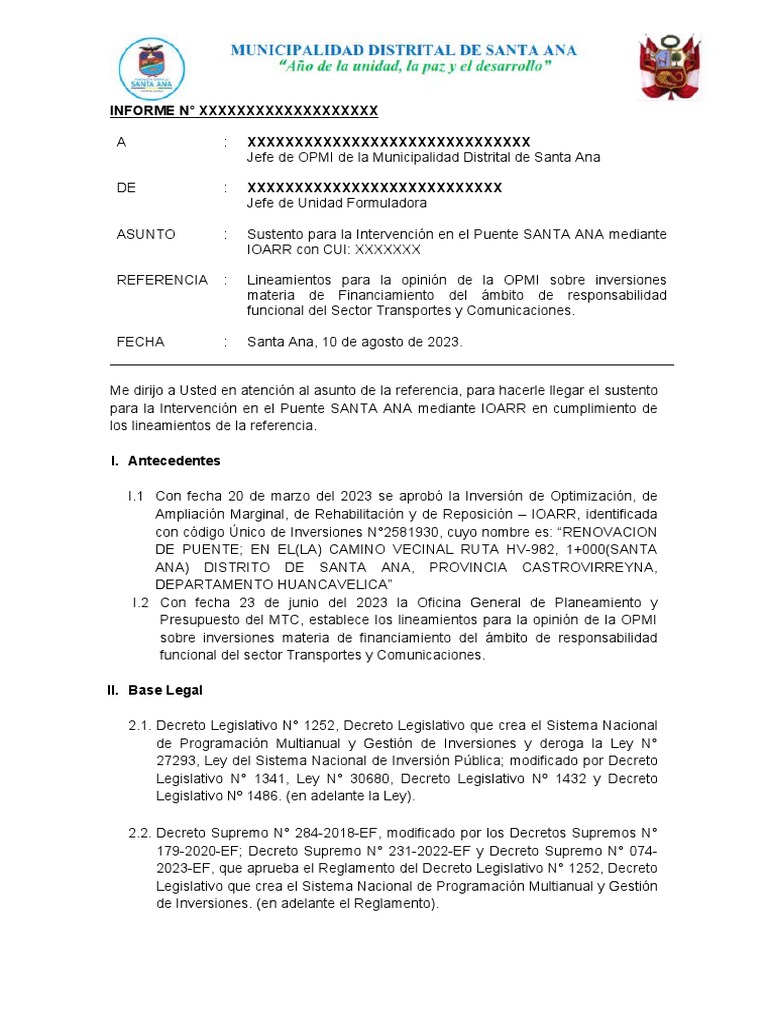 Modelo de Sustento para Intervencion en Puentes Mediante Ioarr | PDF