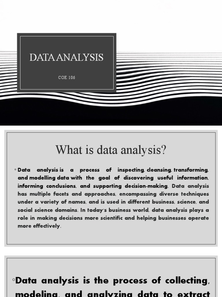 Data Analysis | PDF