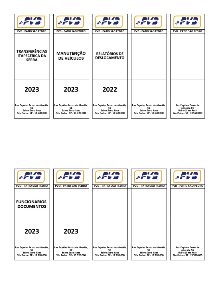 Etiquetas Pasta Az | PDF