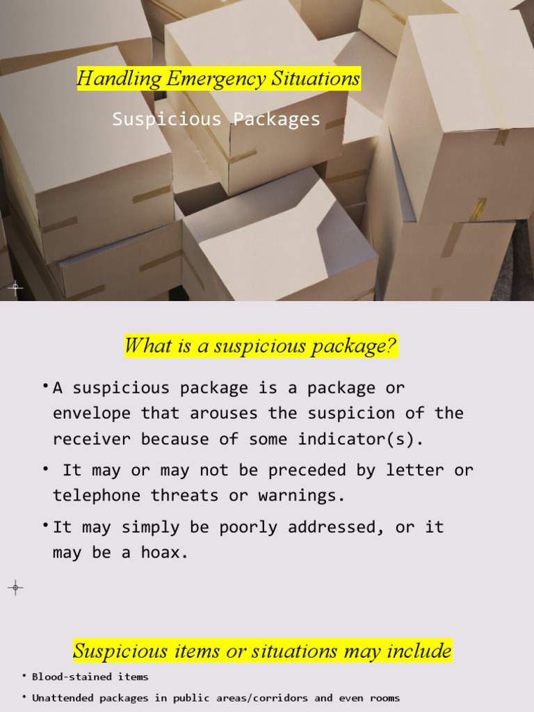 Suspicious Package | PDF