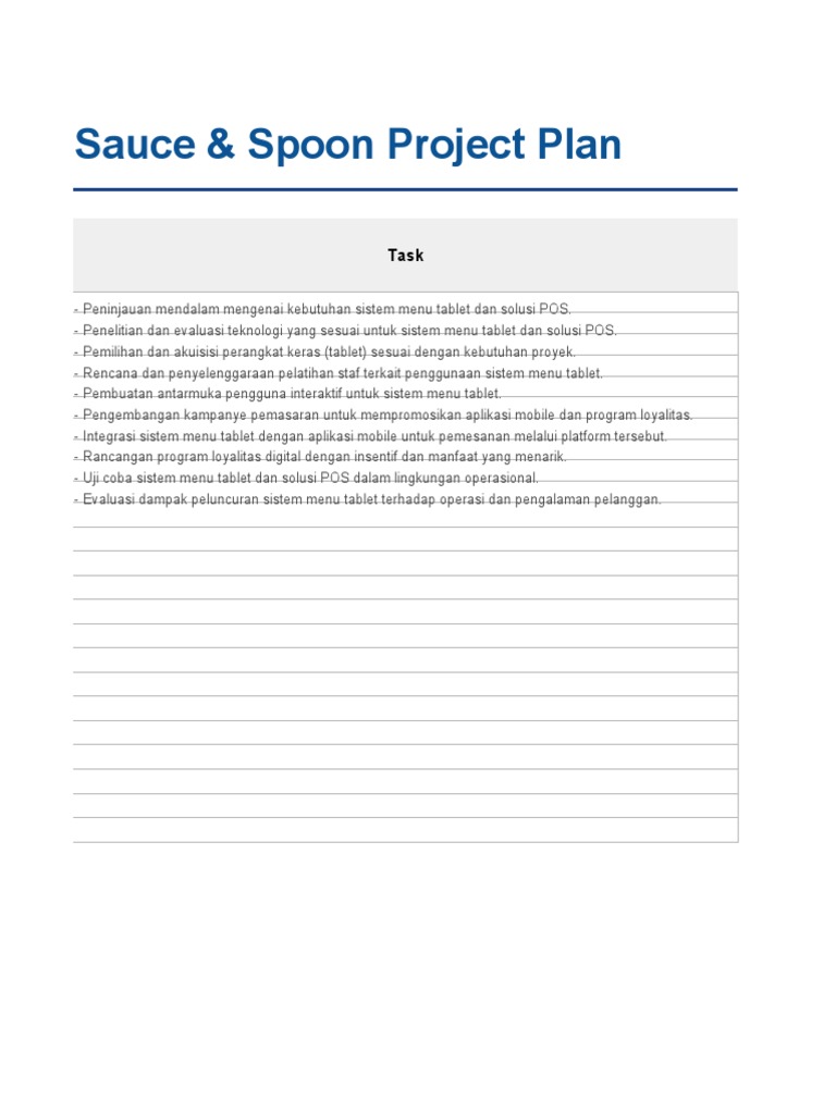 Activity Template - Project Plan | PDF