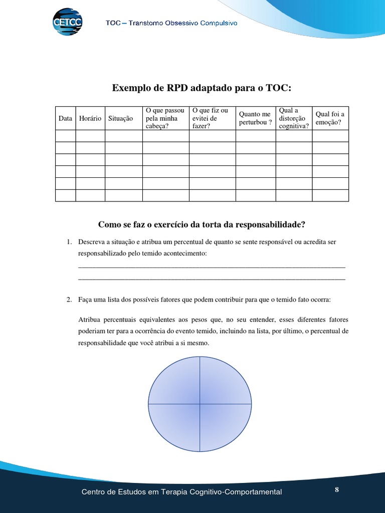 Avaliação do TOC na TCC | PDF