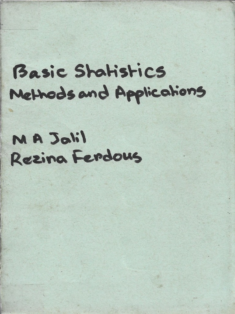 Basic Statistics Methods and Applications 1nbsped Compress | PDF