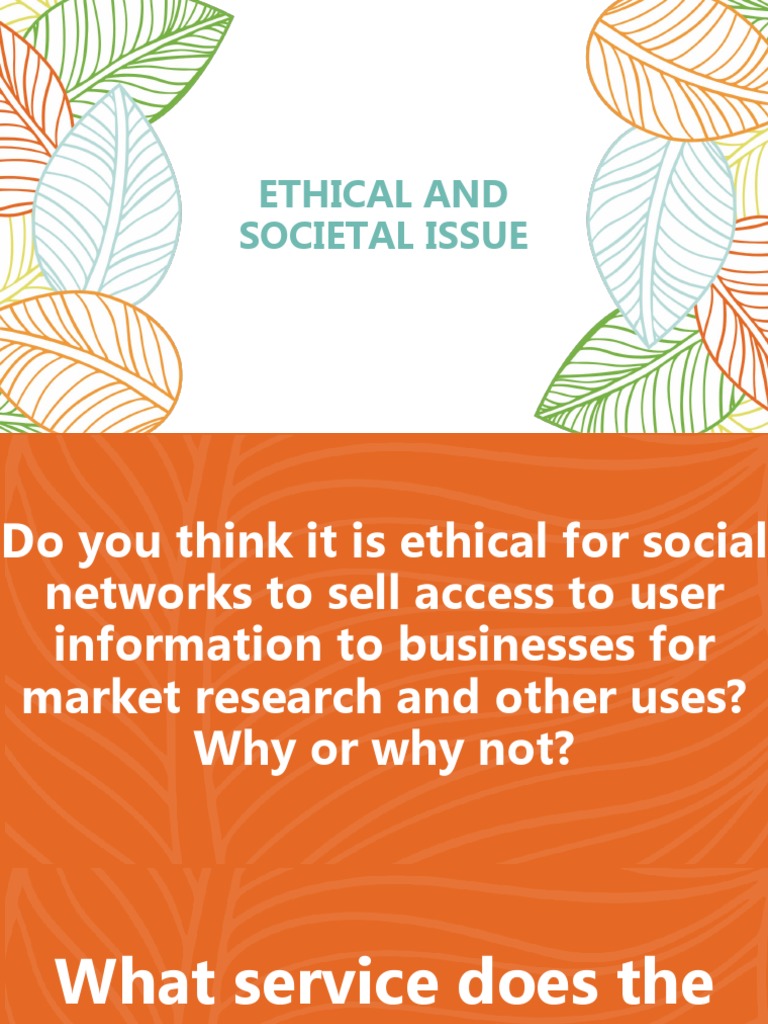 Ethical and Societal Issue | PDF | Computers