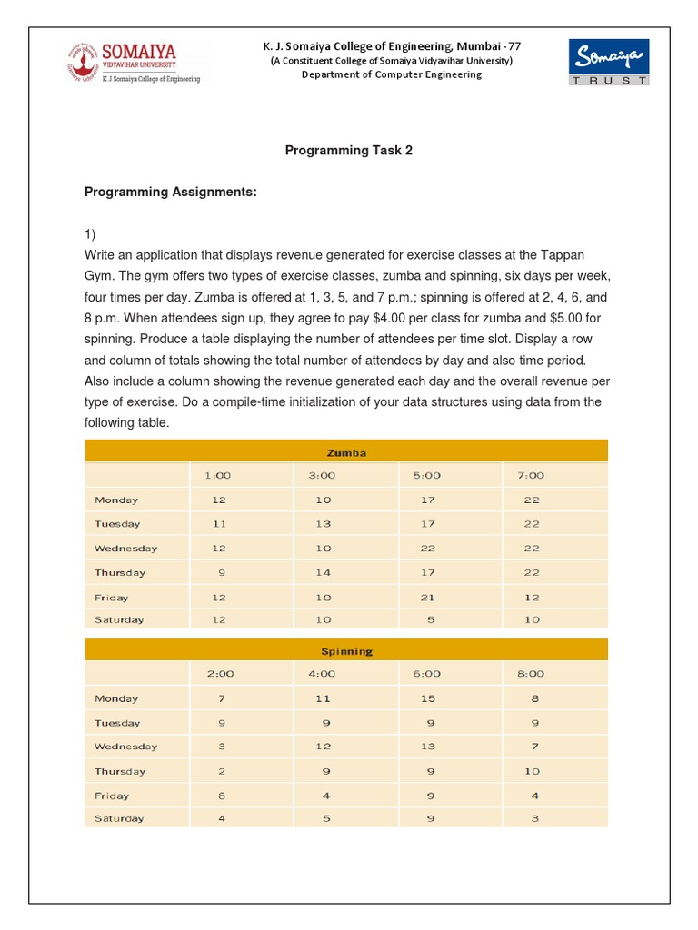 Programming Task 2 C# | PDF