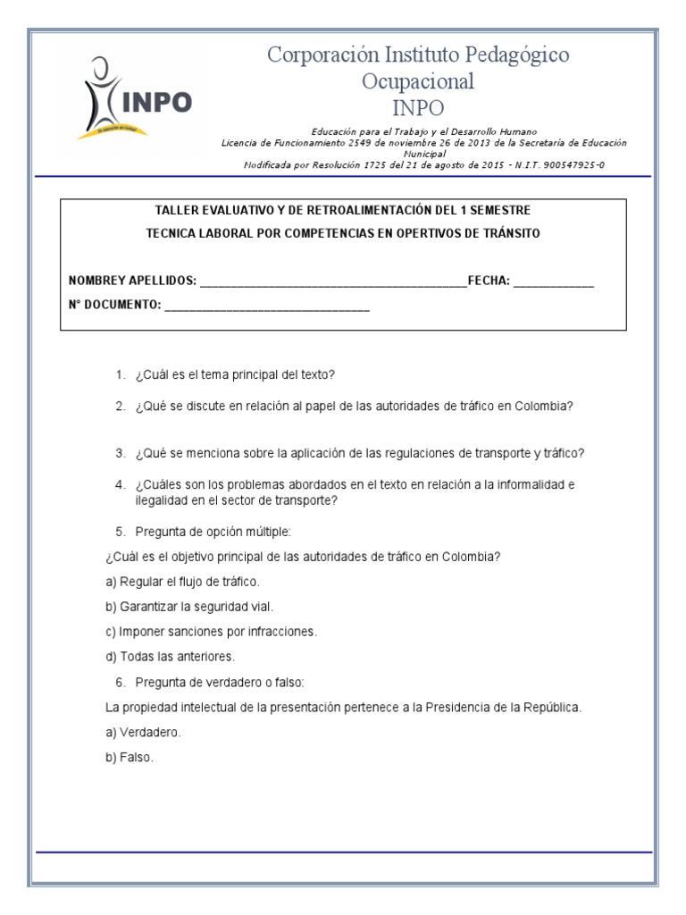 Taller de Retroalimentación | PDF