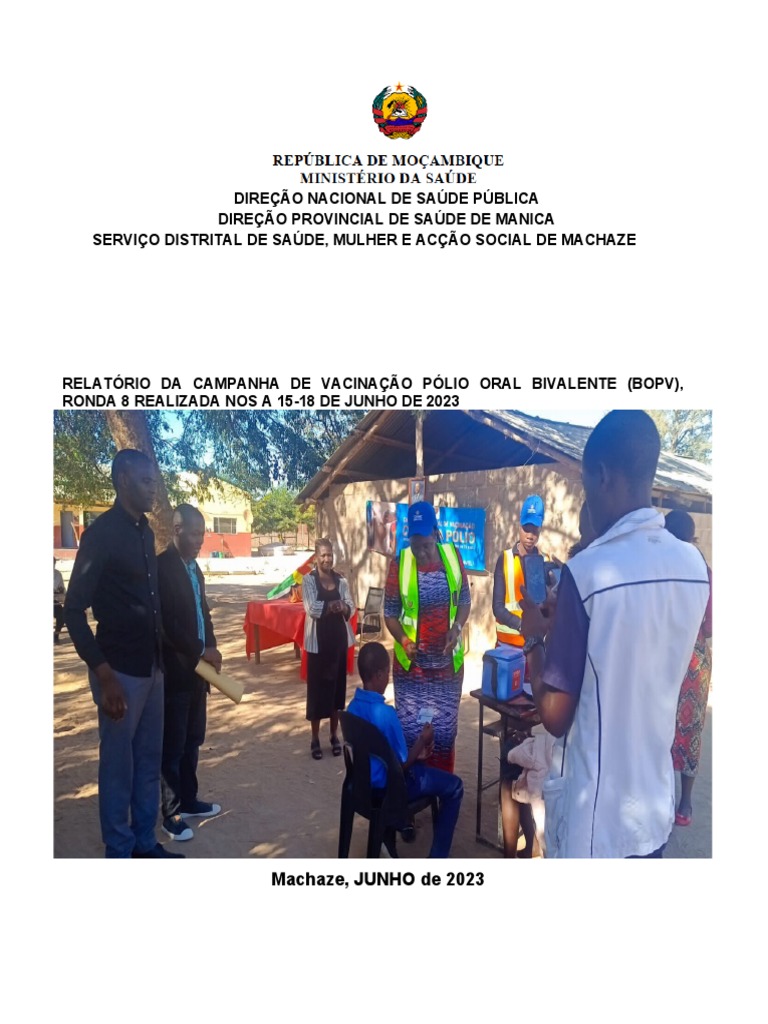 Relatorio - Final - Campanha Machaze 8 RONDA DE POLIO de 2023 | PDF ...