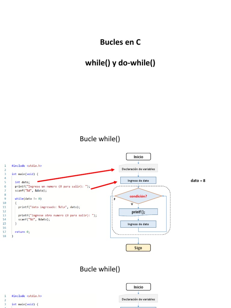 04 - Presentación While y Do While | PDF | Flujo de control | Programación de computadoras