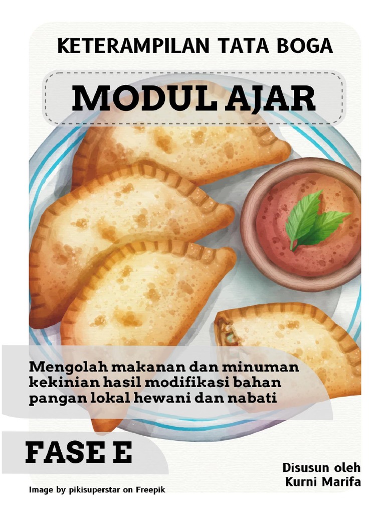 Modul Ajar Keterampilan Tata Boga - Mengolah Makanan Dan Minuman ...
